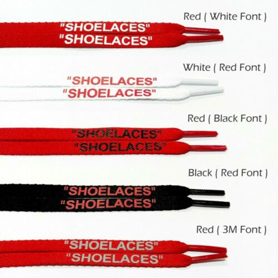 Flat Laces “SHOELACES” for Air Aj Jordan Force 1 5 Low the Ten Red ...