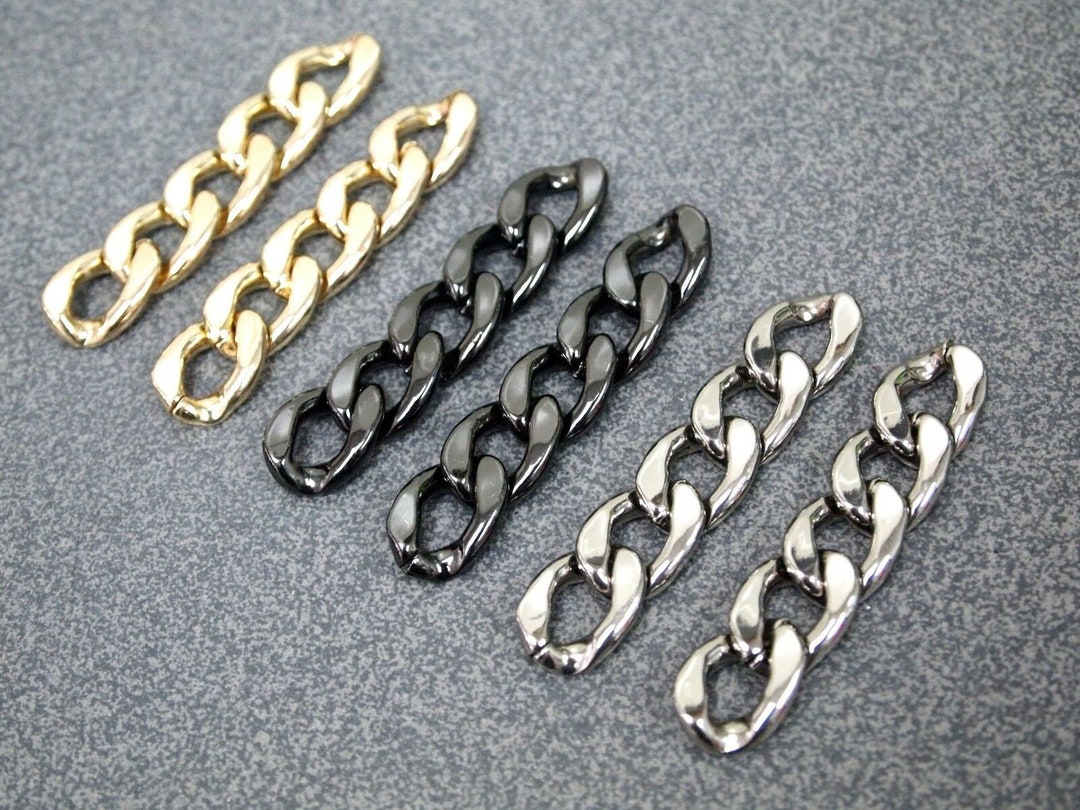 Metal Chain Shoe Laces Lace Locks for Air Jordan 1 LBJ Kobe KD Dunk SB ...