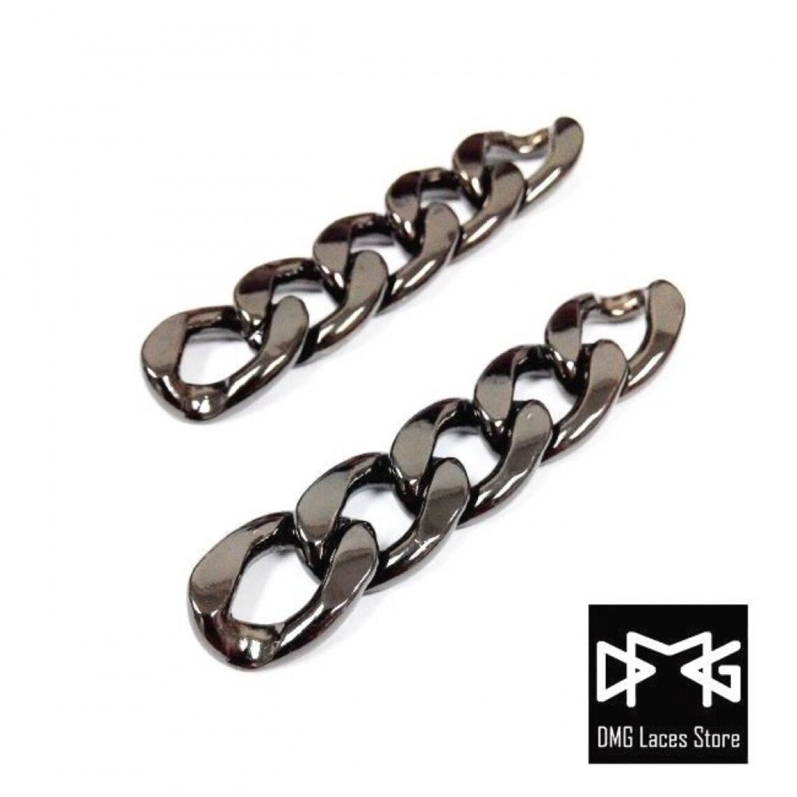 Metal Chain Shoe Laces Lace Locks for Air Jordan 1 LBJ Kobe KD Dunk SB ...