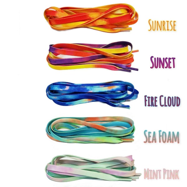 Tie Dye Shoes Laces - Etsy