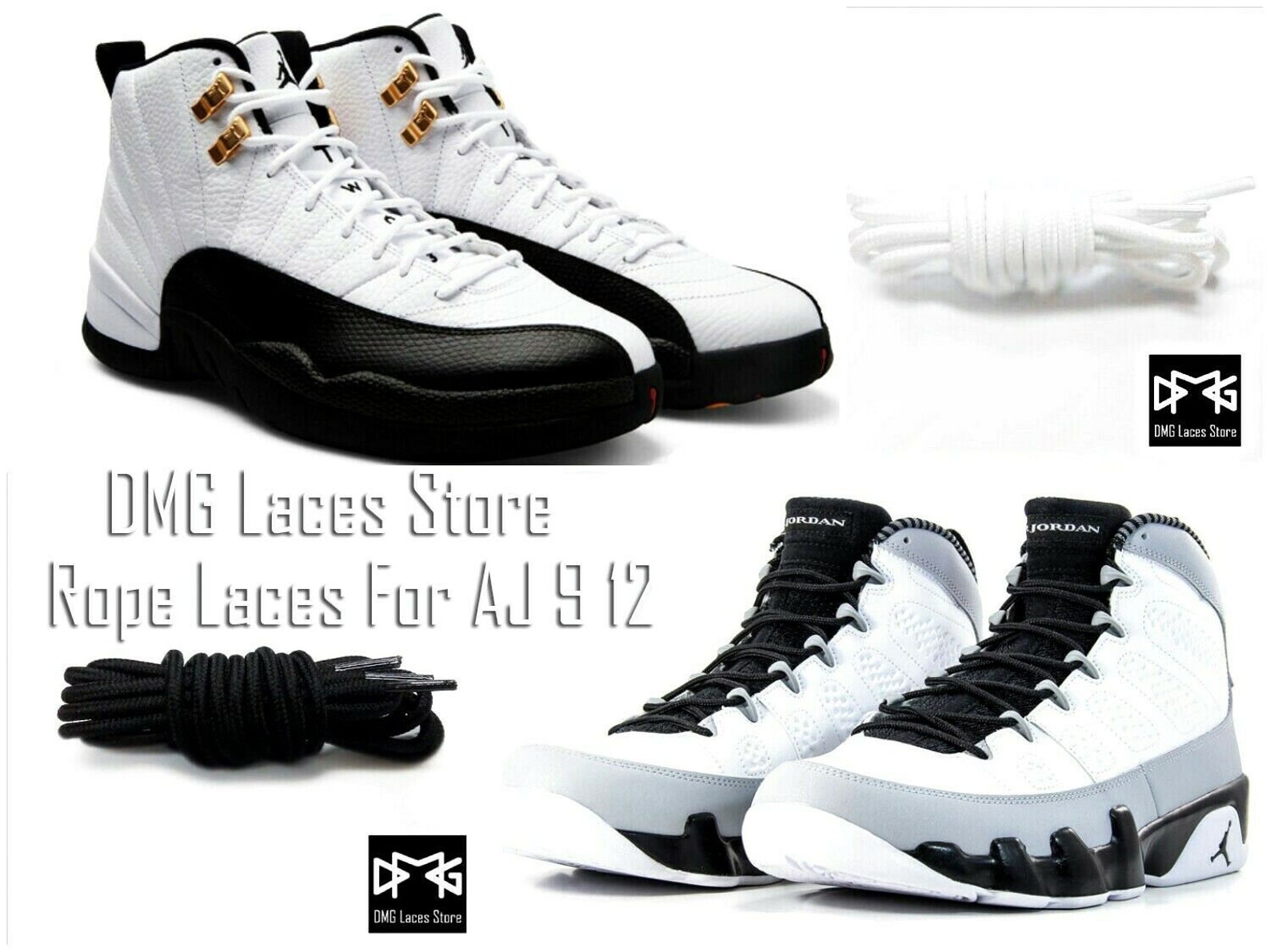 Rope Laces for Jordan AJ 9 12 IX XII Air Penny Taxi Flu Flint - Etsy