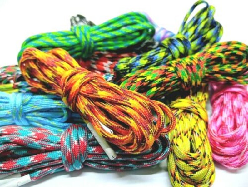 Multicolour Rope Shoe Laces for Walking Hiking Boots Cord 4mm - Etsy
