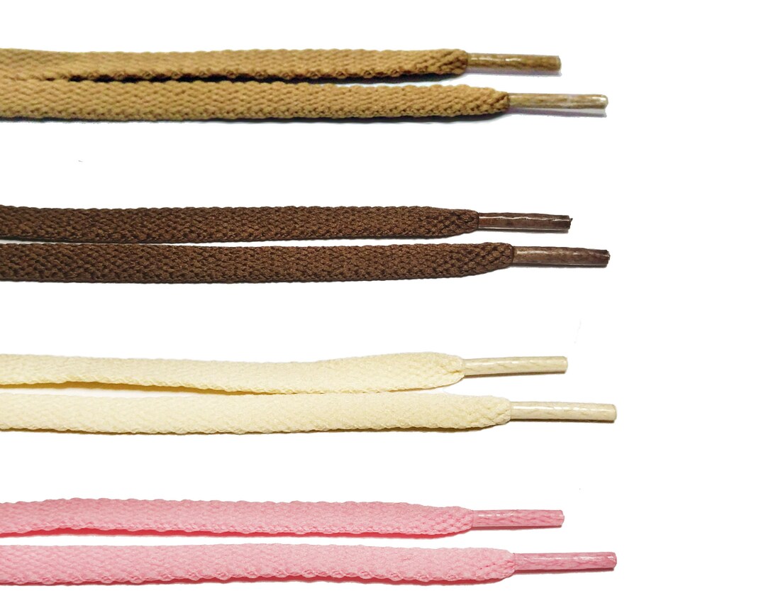 Basics Flat Shoe Laces for Air Jordan 1 Mocha Low OG Travis 1s Brown ...