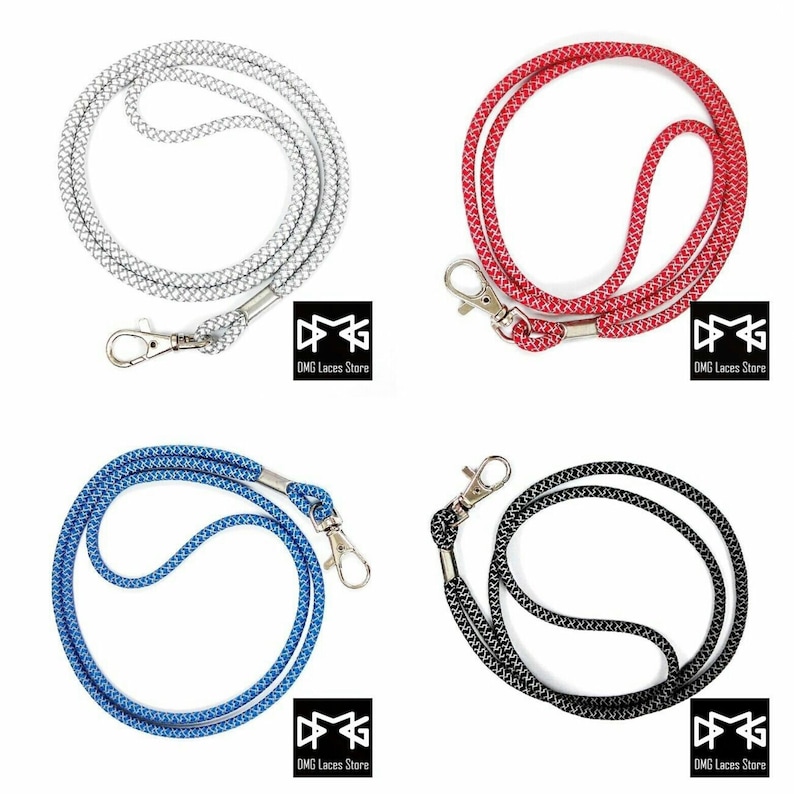Reflective Rope Lace Lanyard / Neck Strap ID Strap Badge Holder ...