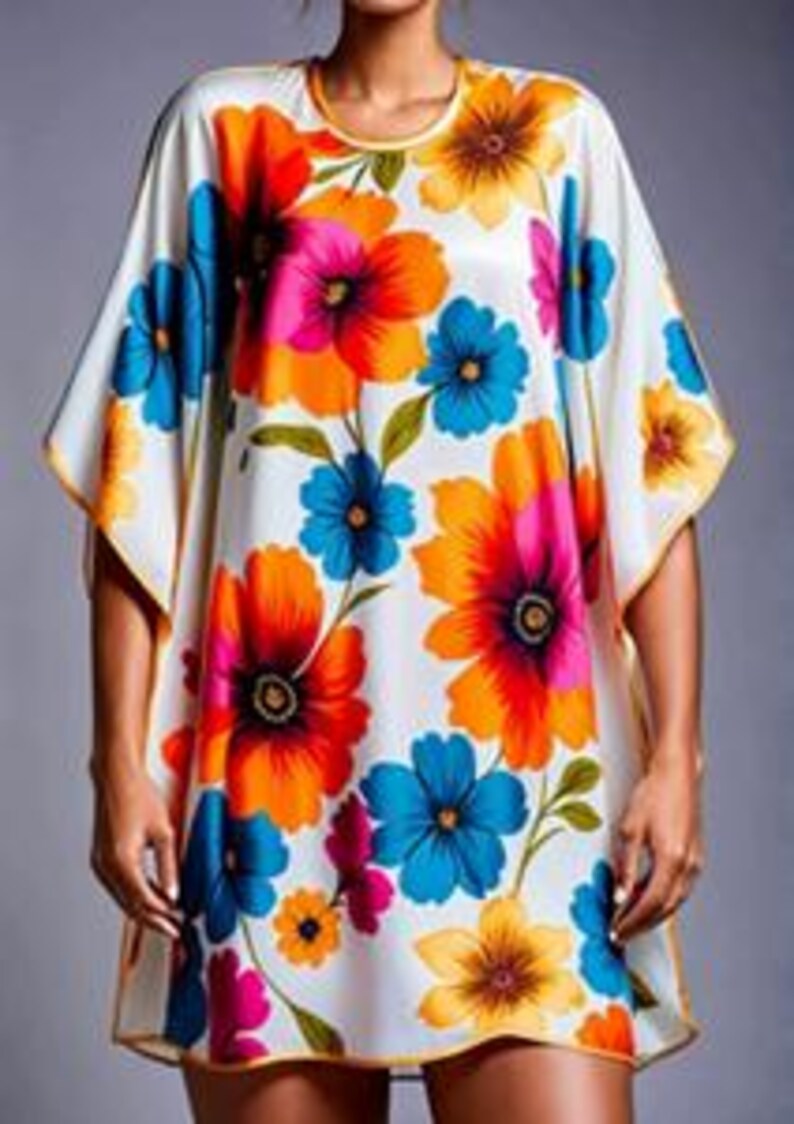 Kaftan Top Pdf Pattern and Instructions. Sizes XS 4XL Beginner Friendly ...