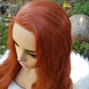 Ginger Copper Lace Front Curly Wig Synthetic Wig Triss - Etsy