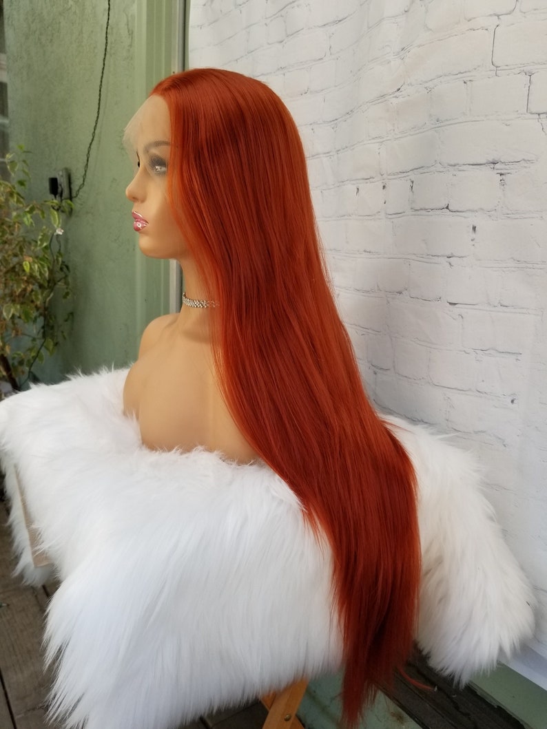 Ginger Copper Lace Front Wig Synthetic Wig Triss Merigold - Etsy