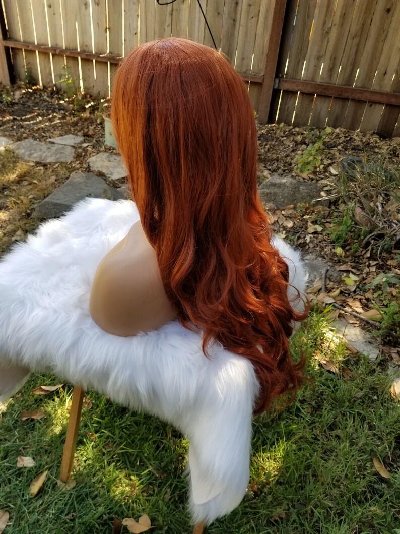 Ginger Copper Lace Front Curly Wig Synthetic Wig Triss - Etsy