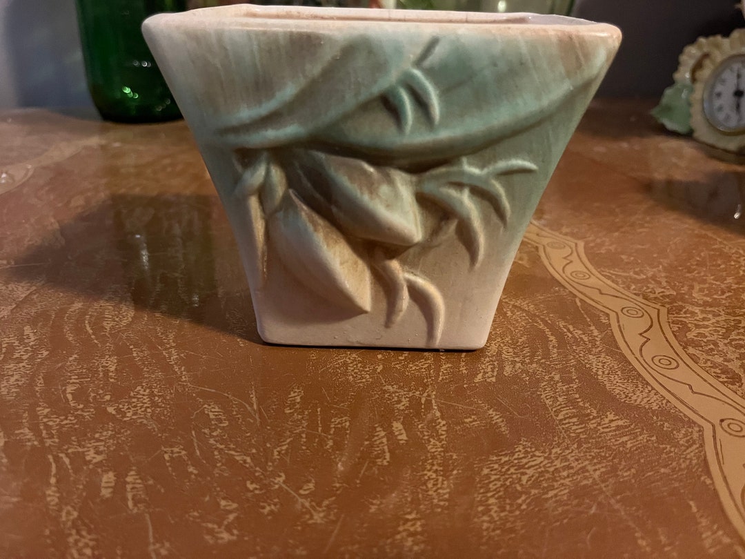 Mccoy RARE Vintage Rustic Line 1945 Fig Tree Branch Art Jardiniere ...