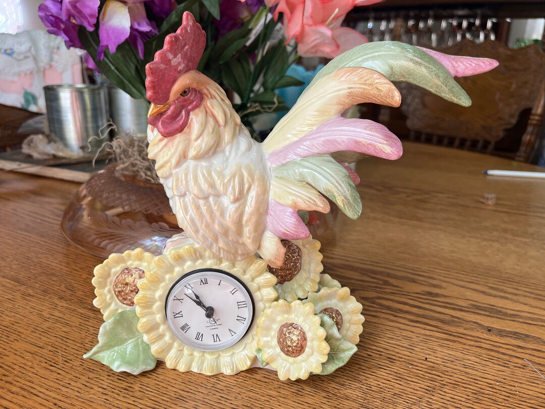 Rooster Lenox Clock “country Gentleman “ - Etsy