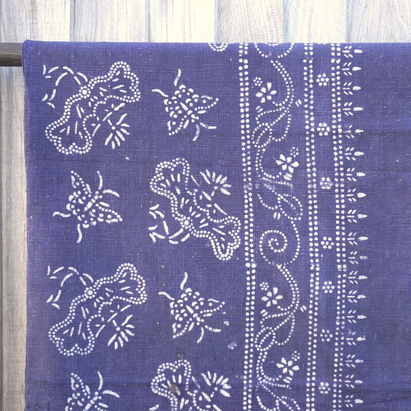 Indigo Batik Fabric - Etsy