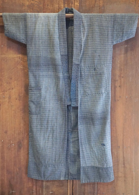 PAPER THIN! Vintage Japanese Indigo Work Kimono #169 - Gem