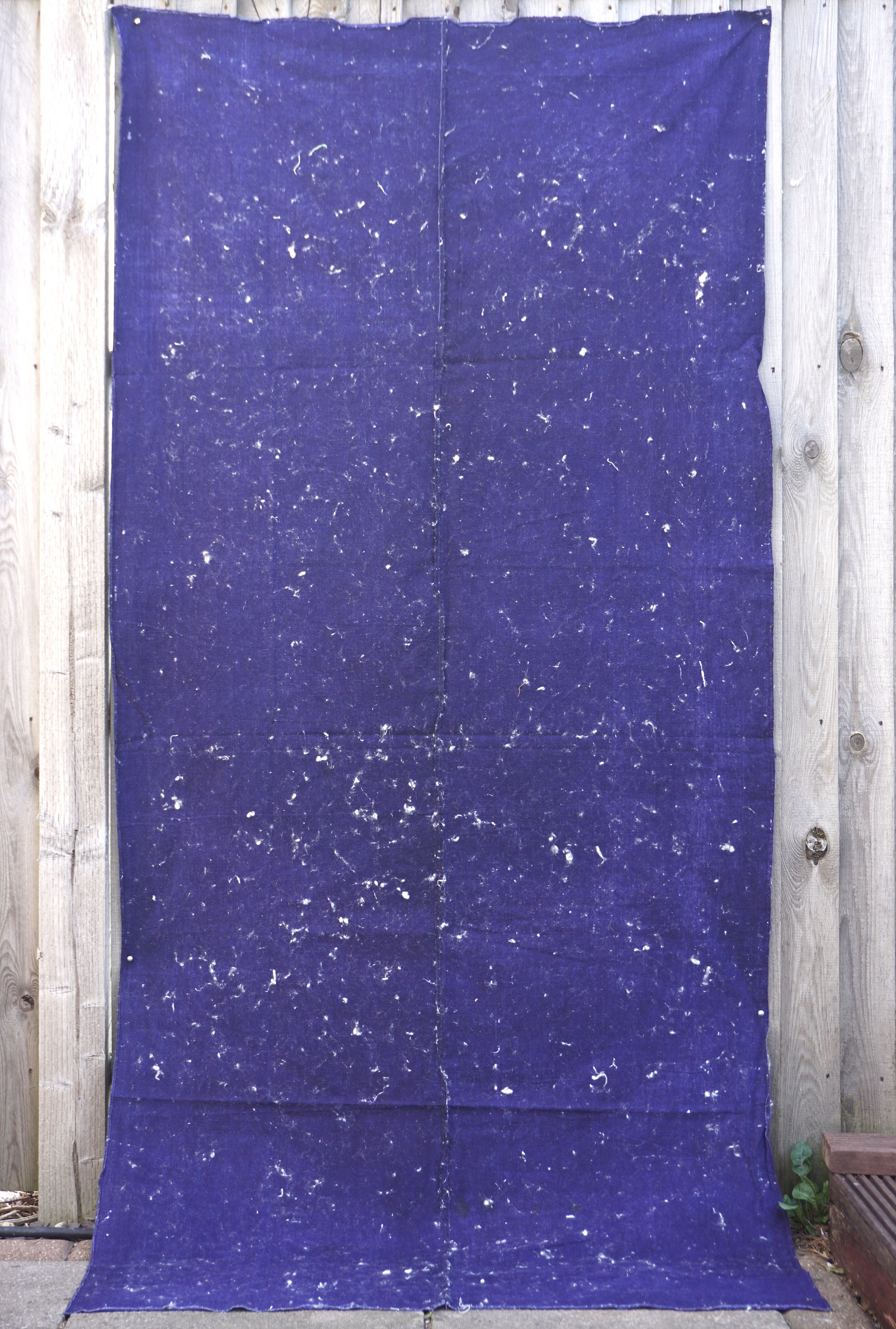 INDIGO BATIK Vintage Chinese Paste Resist Dyed Fabric Folk | Etsy