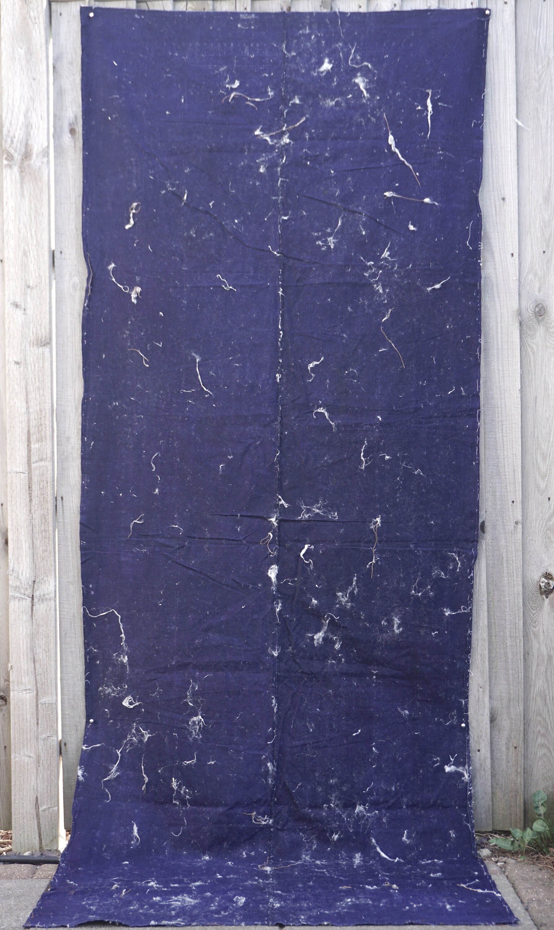 INDIGO BATIK Vintage Chinese Paste Resist Dyed Fabric Folk | Etsy