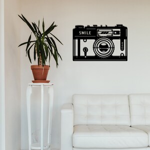 Vintage Camera Wall Art, Metal Wall Decor, Metal Wall Art, Vintage ...