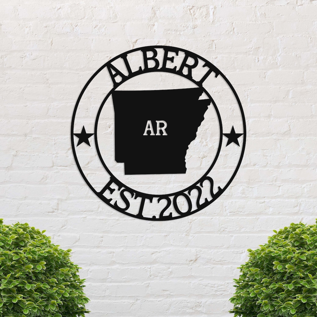 Arkansas Custom Metal Sign, Ar State Sign, Arkansas Welcome Sign, Metal ...