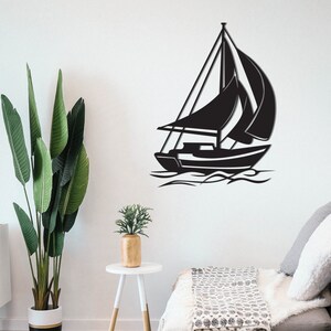 Boat Wall Decor, Ship Metal Wall Art, Nautical Decor, Navy Decor ...