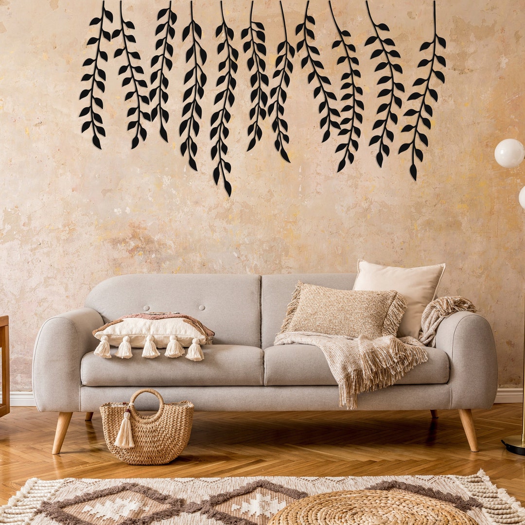 Ivy Metal Wall Art, Ivy Metal Wall Decor, Over Fireplace Decor, Gifts ...