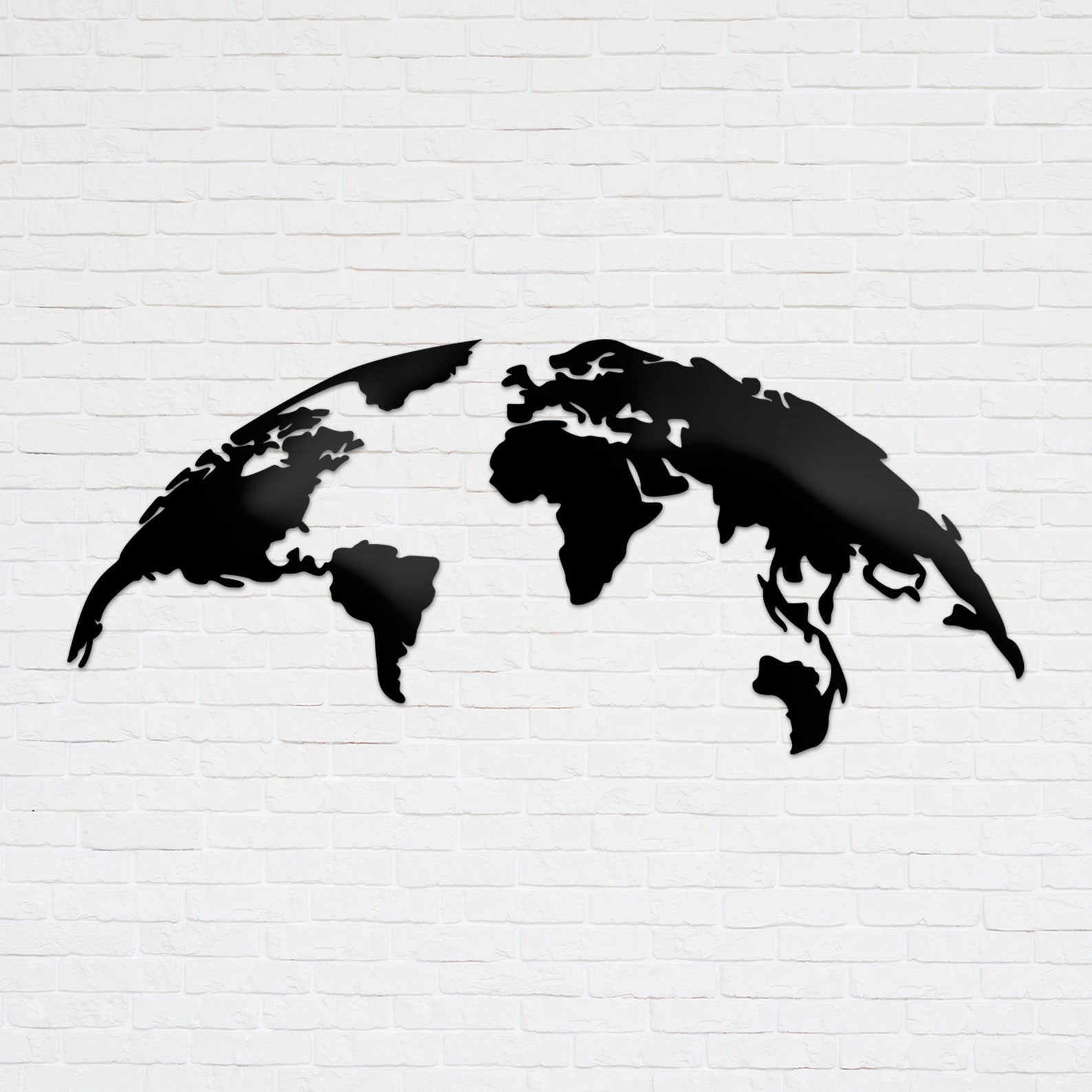 Metal World Map Wall Art Metal Wall Decor Metal Wall Art | Etsy