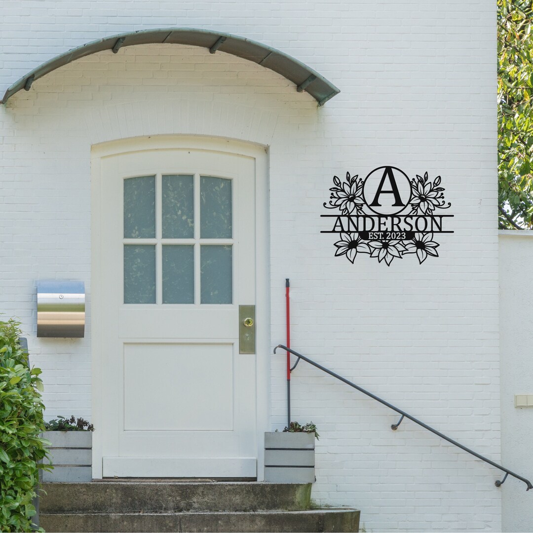 Personalized Metal Name Signs, Custom Metal Sign Name, Custom Family ...