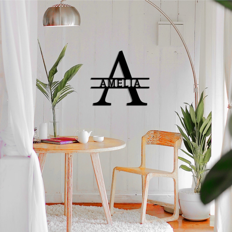 Custom Letter Wall Decor, Custom Name Metal Sign, Personalized Metal ...