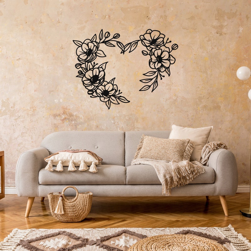 Metal Heart Wall Decor - Etsy