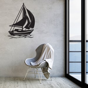 Boat Wall Decor, Ship Metal Wall Art, Nautical Decor, Navy Decor ...