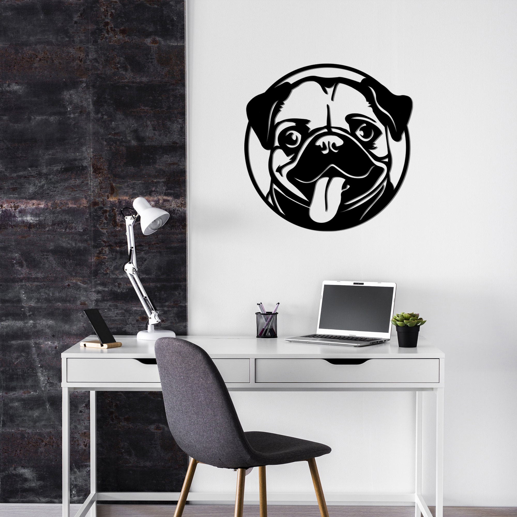 Pug Wall Decor Metal Wall Art Metal Wall Decor Metal Wall - Etsy
