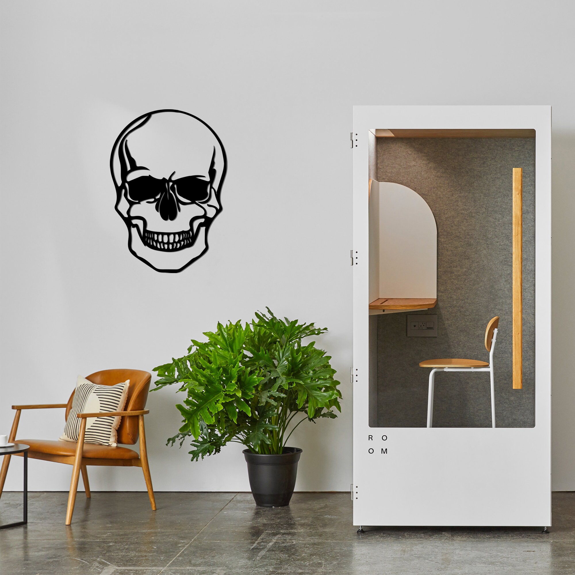 Human Skull Wall DecorMetal Wall ArtMetal Wall DecorMetal | Etsy