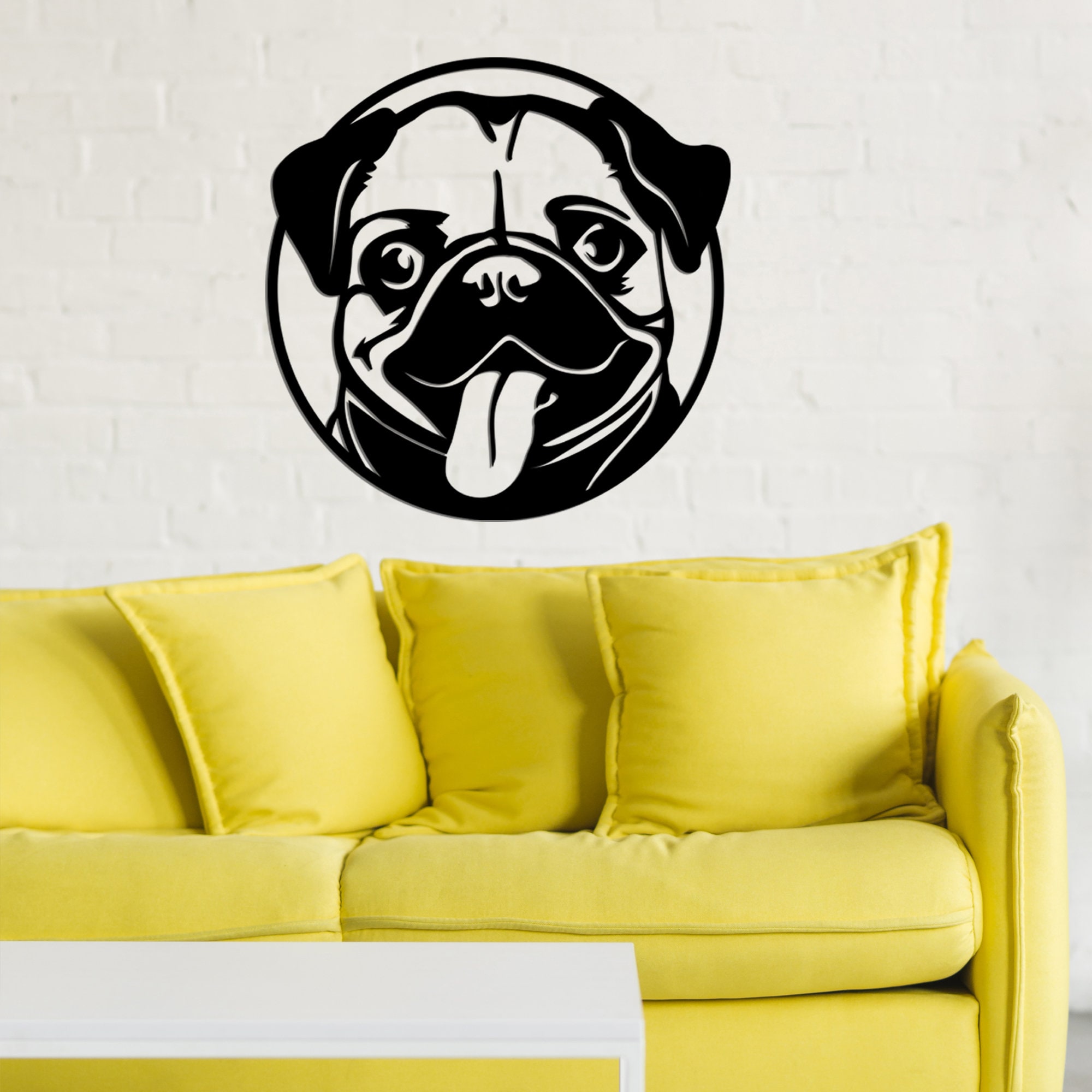 Pug Wall Decor Metal Wall Art Metal Wall Decor Metal Wall - Etsy