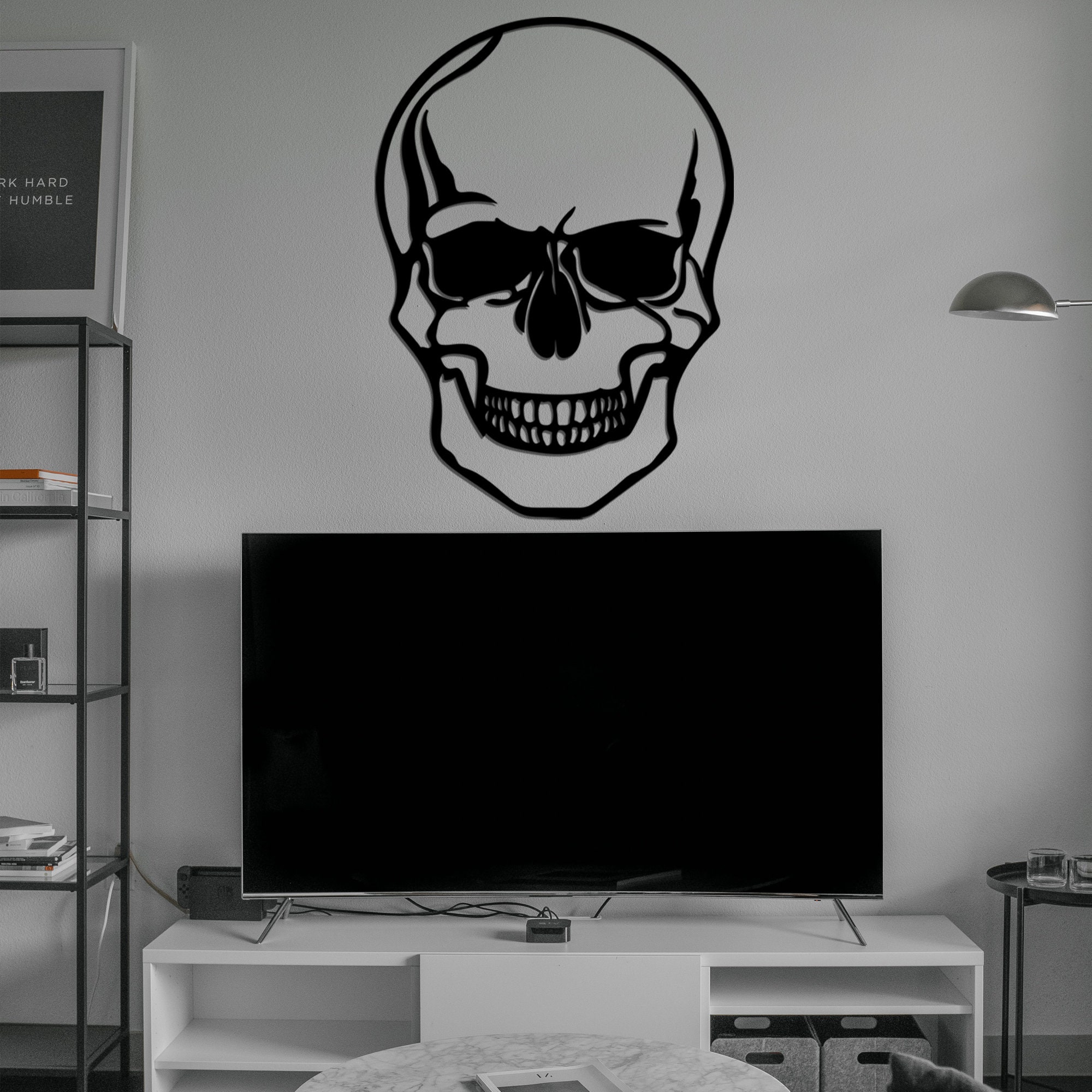 Human Skull Wall DecorMetal Wall ArtMetal Wall DecorMetal | Etsy