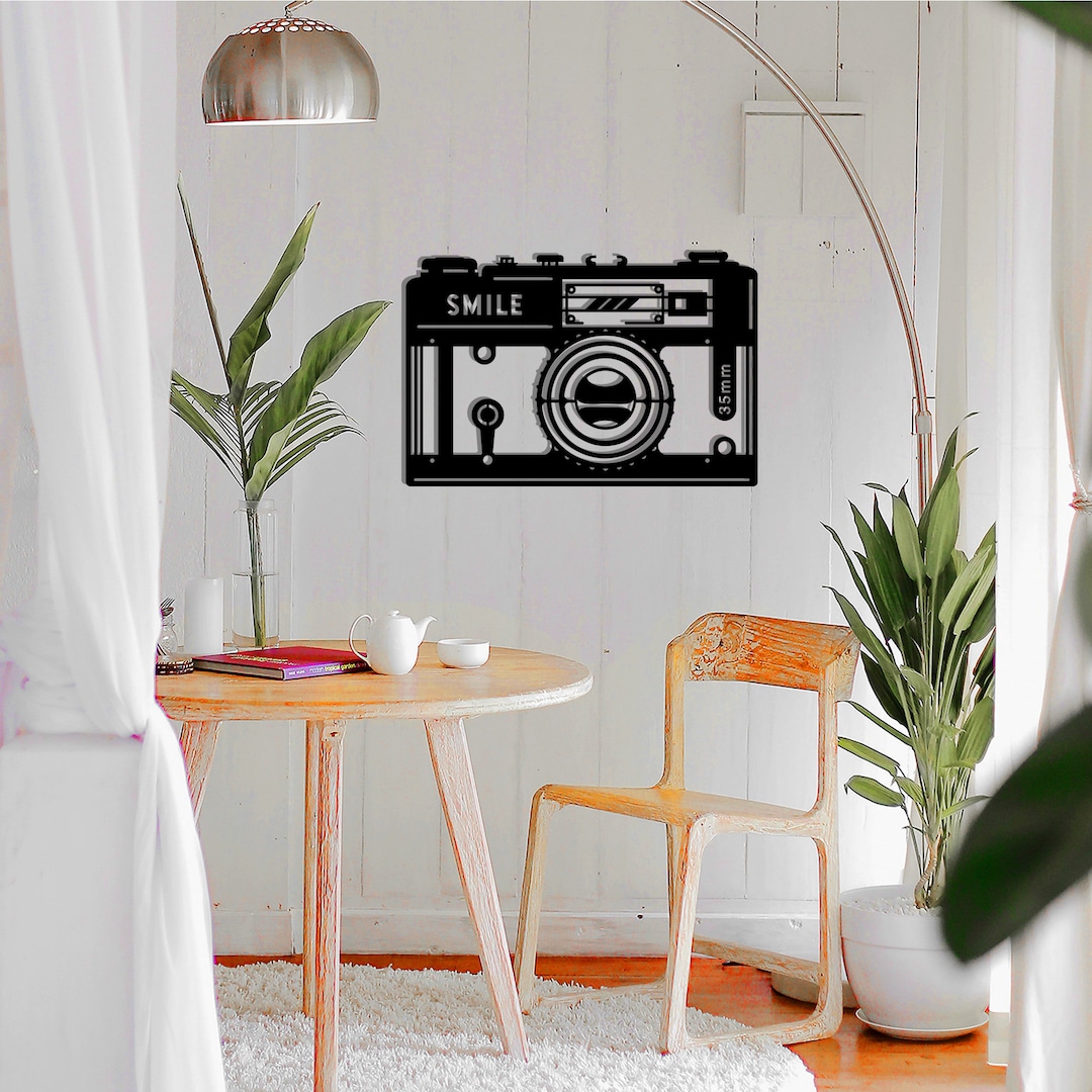 Vintage Camera Wall Art, Metal Wall Decor, Metal Wall Art, Vintage ...