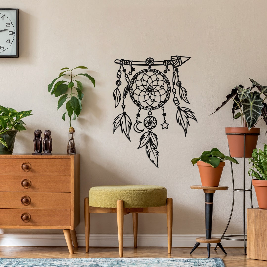 Metal Dream Catcher Wall Art, Large Dream Catcher Wall Decor ...
