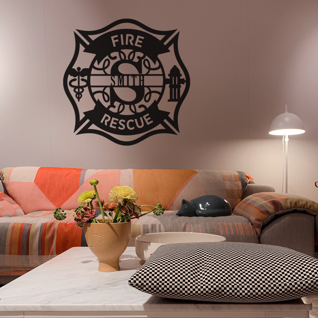 Personalized Metal Maltese Cross Sign, Firefighter Gift,custom Metal ...
