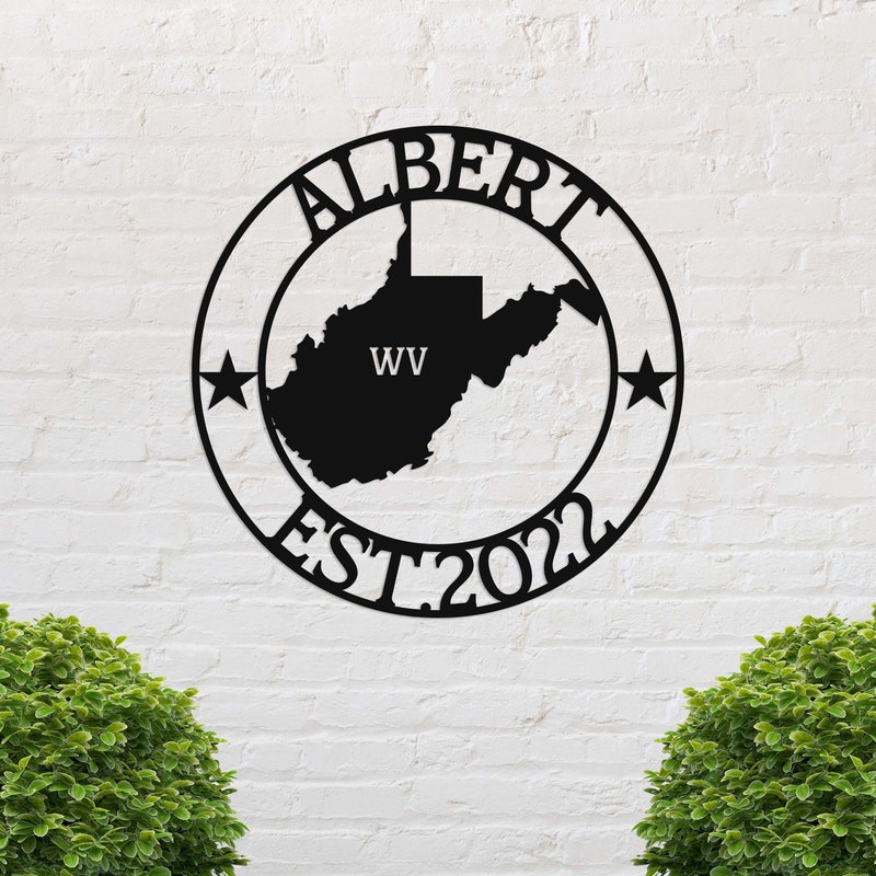 West Virginia Sign - Etsy