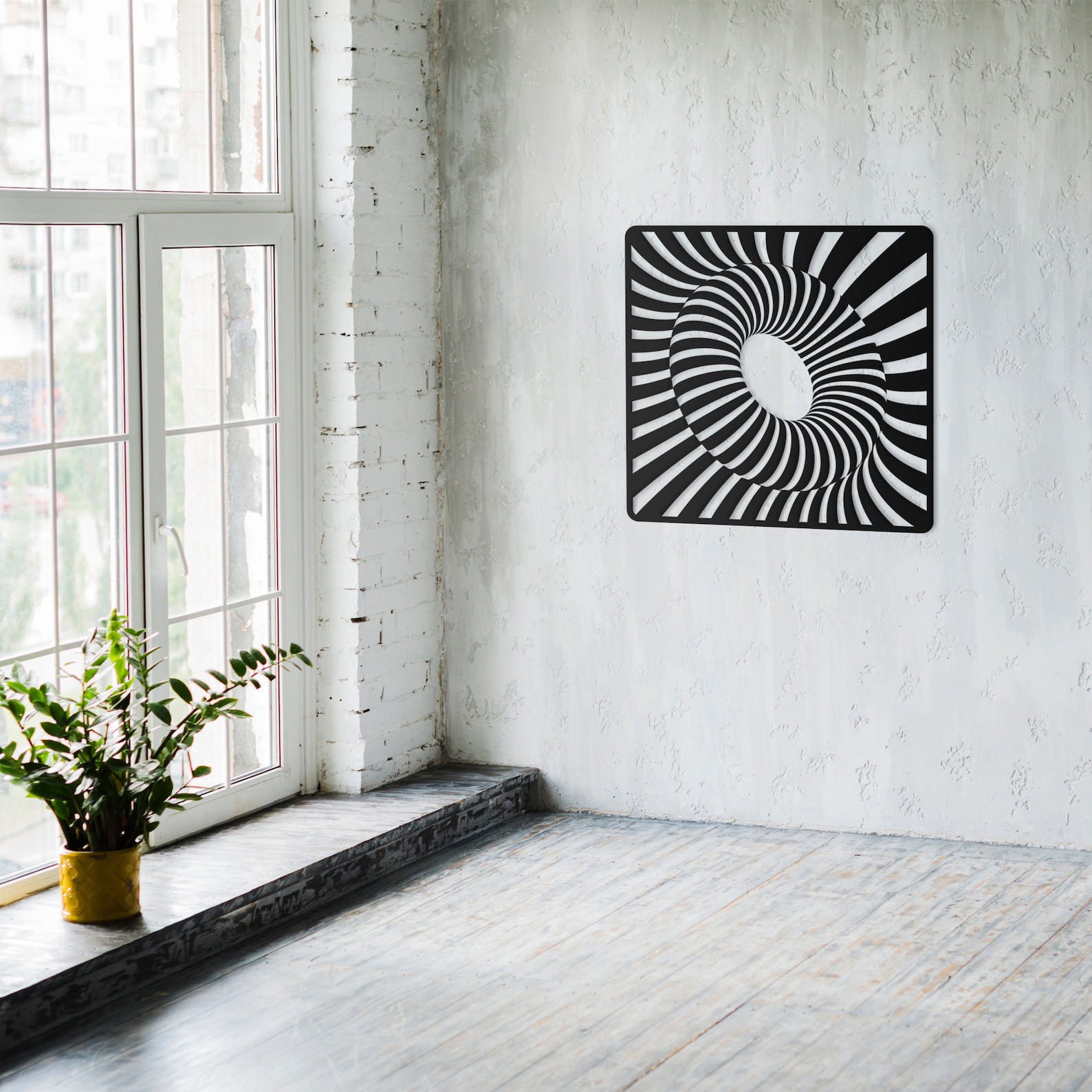 Optical Illusion Wall Decor Metal Wall Decor Metal Wall Art - Etsy