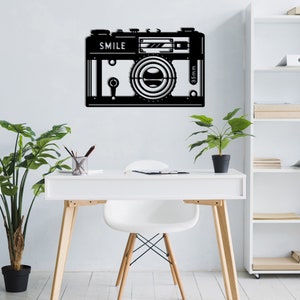 Vintage Camera Wall Art, Metal Wall Decor, Metal Wall Art, Vintage ...