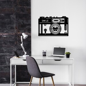 Vintage Camera Wall Art, Metal Wall Decor, Metal Wall Art, Vintage ...