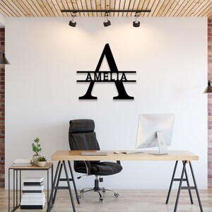 Custom Letter Wall Decor, Custom Name Metal Sign, Personalized Metal ...