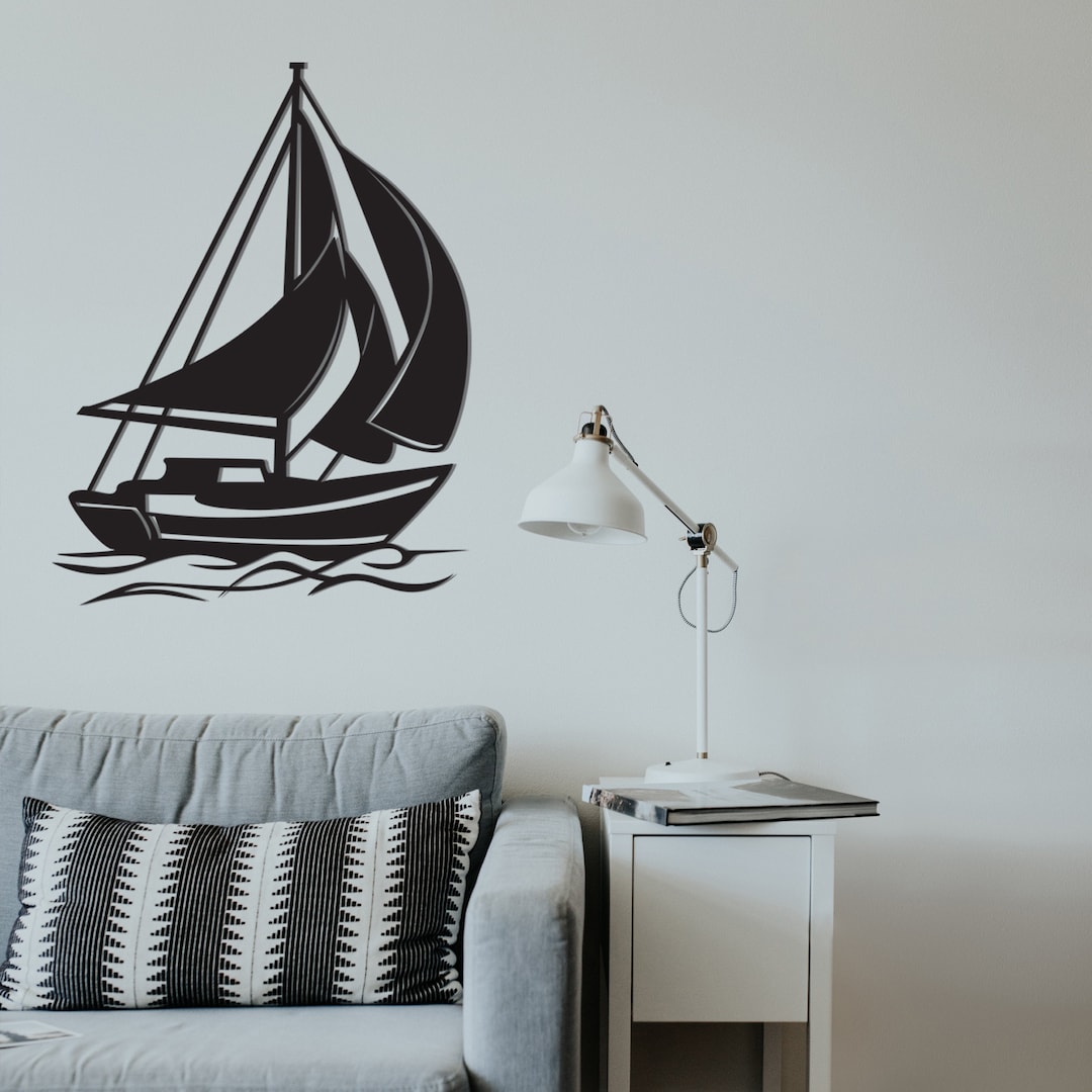 Boat Wall Decor, Ship Metal Wall Art, Nautical Decor, Navy Decor ...