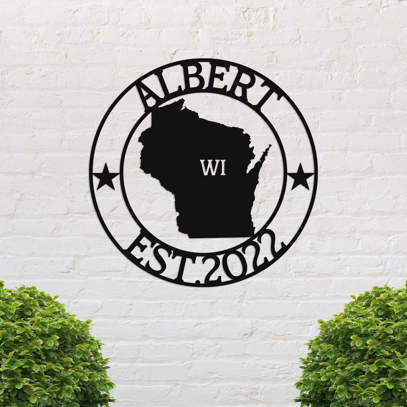 Wisconsin Sign - Etsy