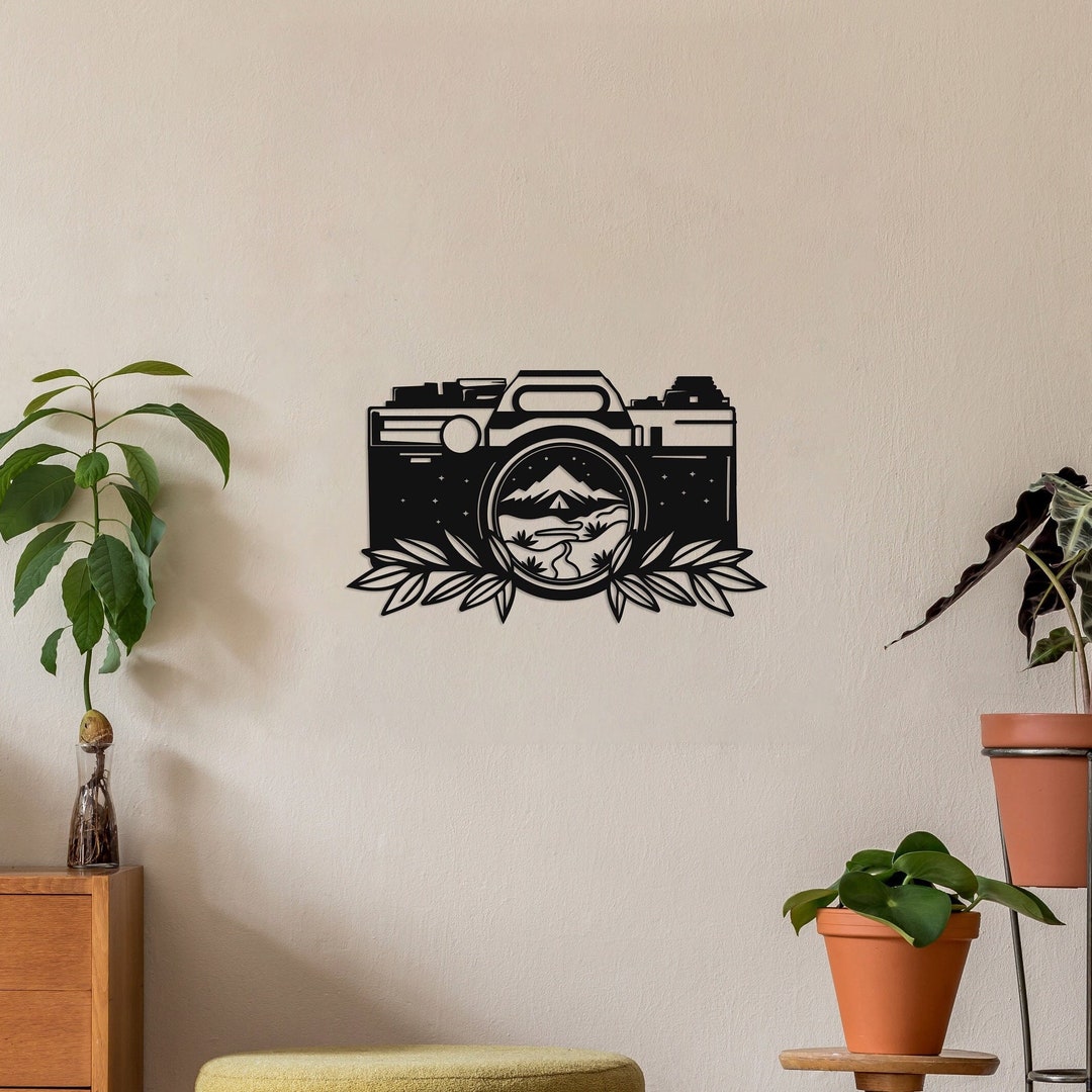 Camera Metal Wall Decor, Nature Metal Wall Art, Best Gift for ...