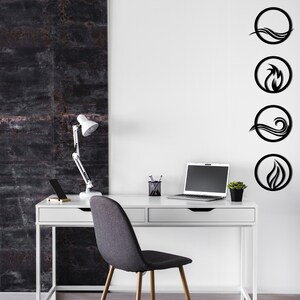 Four Elements Wall Decor, Metal Wall Art, Metal Wall Decor, Metal Wall ...