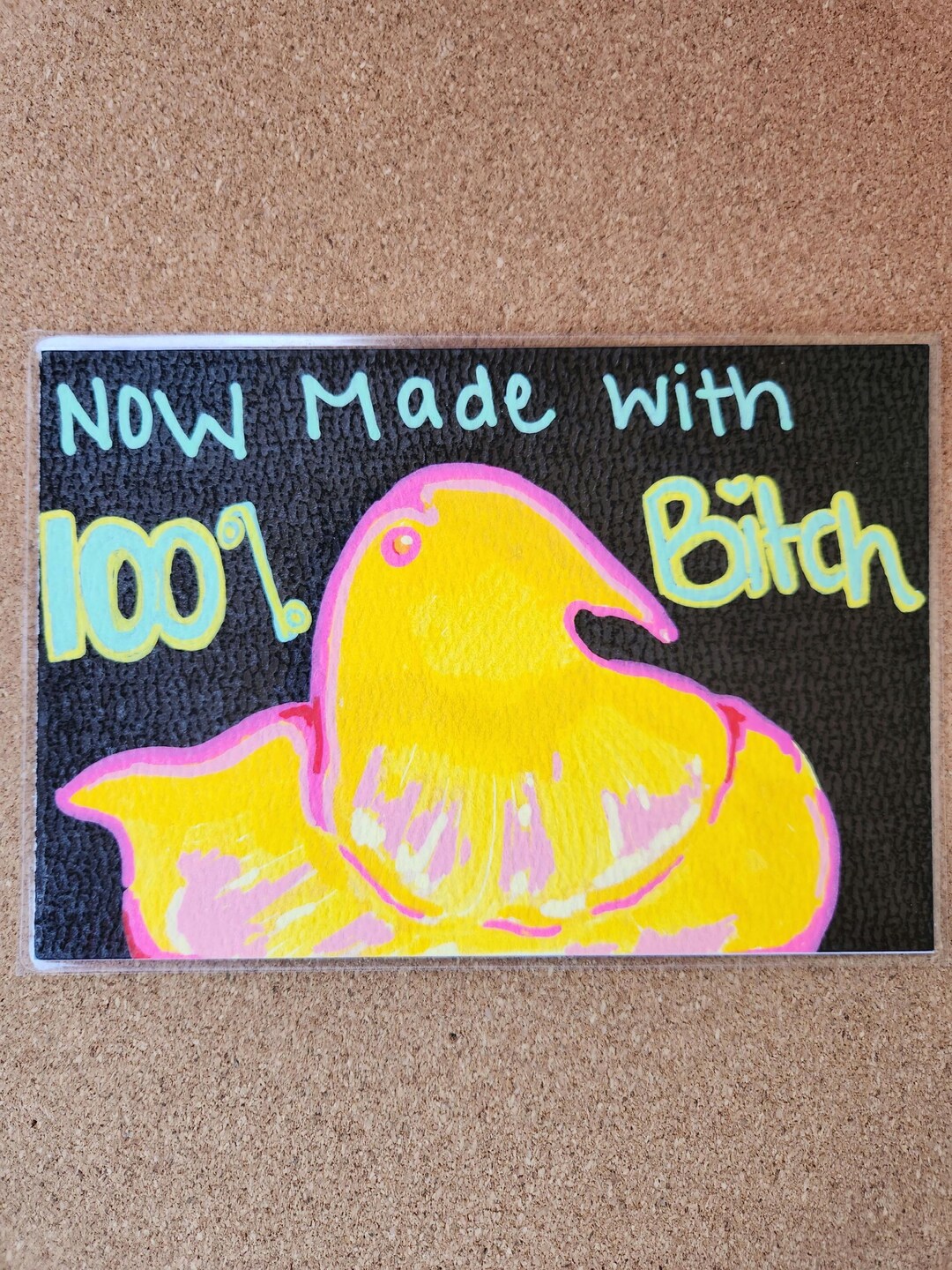 Profane Peep Textbook Bookmark; Laminated, Extra Large Bookmarks, Hand ...