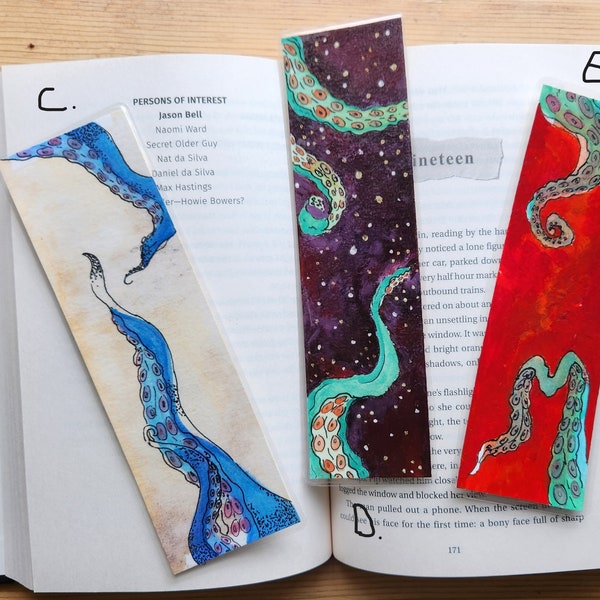 Octopus Bookmark - Etsy