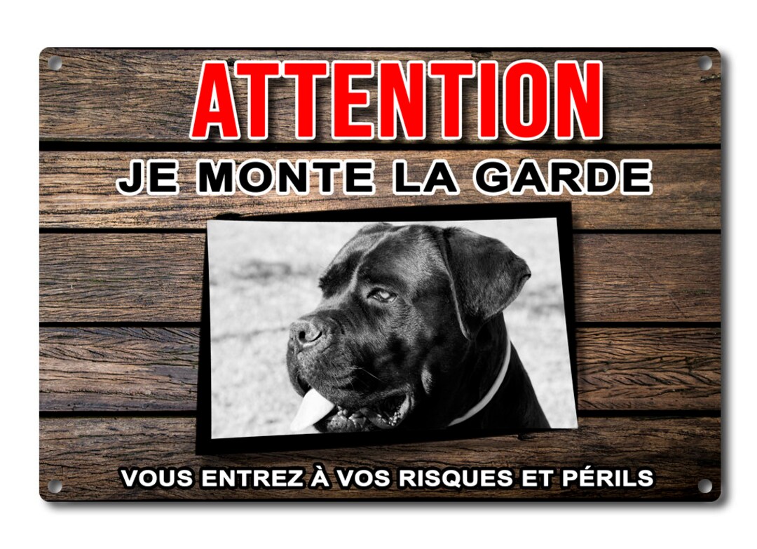 Plate Cane Corso Sign for Aluminum Gate Panel Panel Attention - Etsy