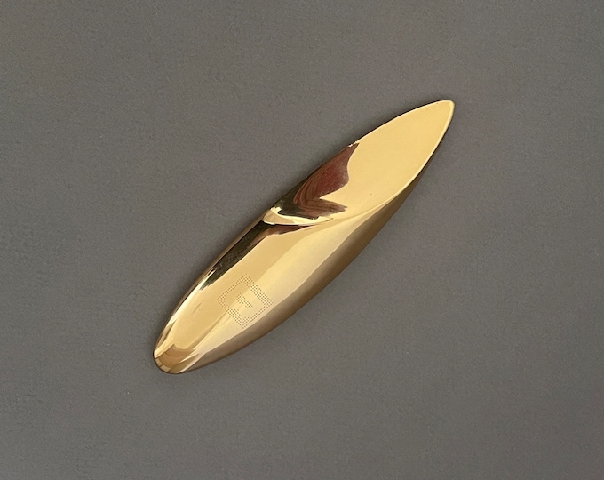 Monique GERBER Vintage Bronze Pebble Sculpture, Paperweight and Letter ...