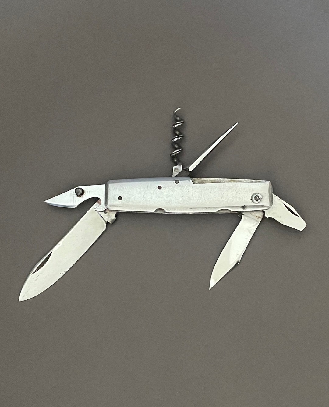 Vintage EDC Stainless Steel Pocket Knife. 1960s Collectible Barware or ...