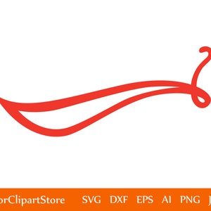 Swoosh Swash Swish Svg Cut File, Baseball Text Tail Swashes, Softball ...