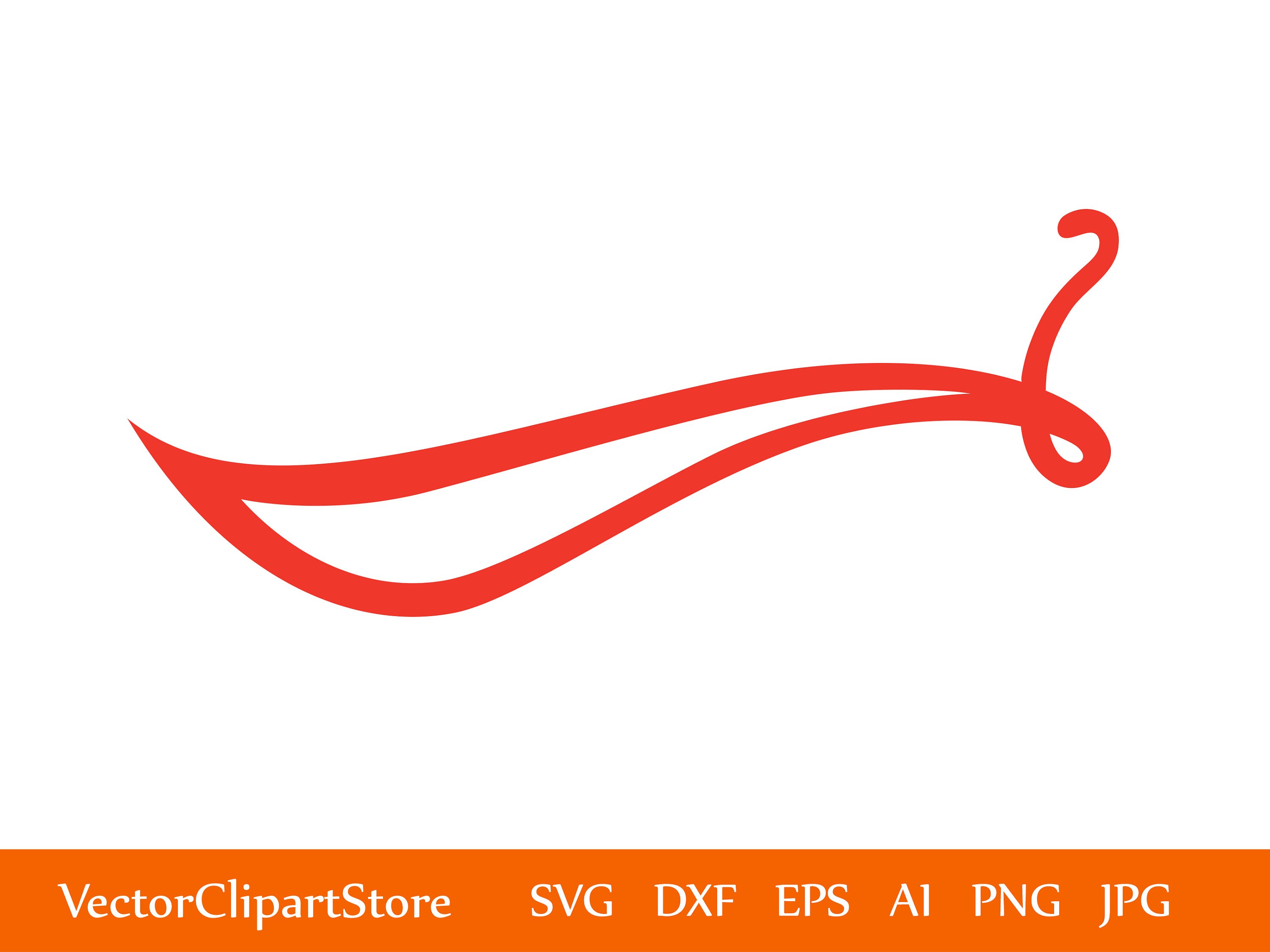 Swoosh Swash Swish Svg Cut File Baseball Text Tail Swashes - Etsy